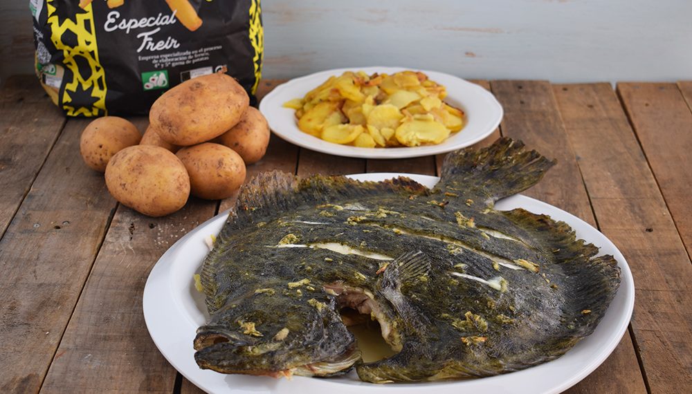 Receta Rodaballo al Horno con Patatas - Placer Gastronomico